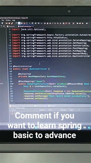 comment yes if you want to learn spring basic to advance #spring #springframework #java #foryou