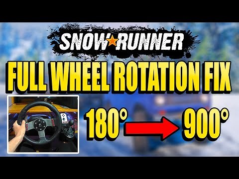 SnowRunner FULL WHEEL ROTAION FIX! | FROM 180° to 900° OF ROTATION! | FOR NONE SUPPORTED WHEELS!