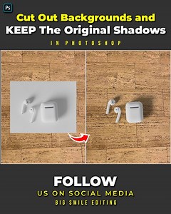 118K views · 2.3K reactions | Technique to Keep the Original Shadow of an Image when you Remove the Background #Photoshop #Photoshoptutorial #BigSmileEditing | Big Smile Editing | Facebook