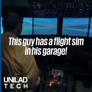 This guy turned his entire garage into a flight simulator 🏘✈ | UNILAD Tech