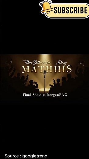 🎤 Stars Gather for Johnny Mathis’ Final Concert at bergenPAC #entertainment #update #shorts #mathis