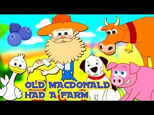Old Macdonald had a farm song | nursery rhymes for kids | Blueberry Nursery Rhymes