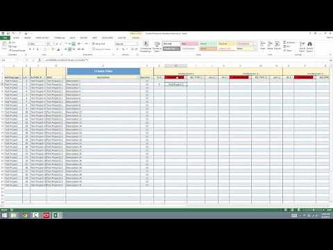 Create Primavera Schedule With Relationships Excel Tool