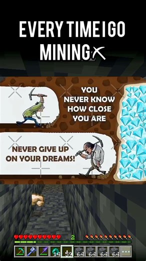 Every time I go for mining in Minecraft #minecraft #shorts #trending