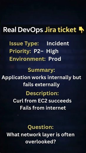 DevOps Jira Ticket – 30/30 (Daily Production Scenarios)