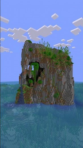 🤯 LUSH CAVE CLIFF ISLAND - Minecraft 1.21 Survival Island Seed