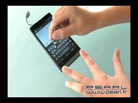 SD2101-Stylet 3 en 1 pour écran tactile avec patch nettoyant et fonction support