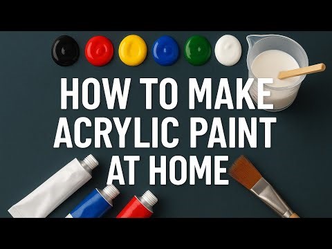 How to make acrylic paint at home| homemade acrylic paint. Acrylic paint making tutorial