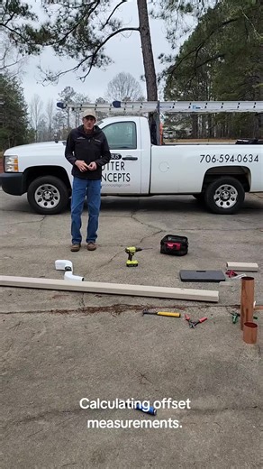 Calculating offset measurements. #gutters #gutter #gutterinstallation | Gutter Installation