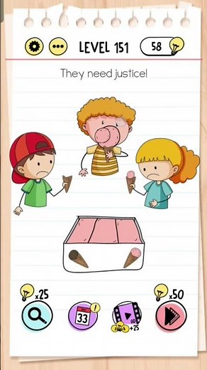 Brain test level 151 solution