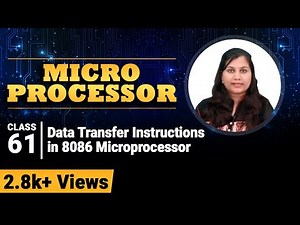 Data Transfer Instructions in 8086 Microprocessor - Instruction Set of 8086 Microprocessor