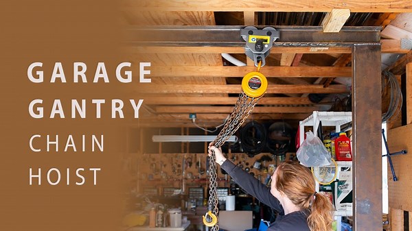 Create a Garage Gantry With a Built-in Chain Hoist