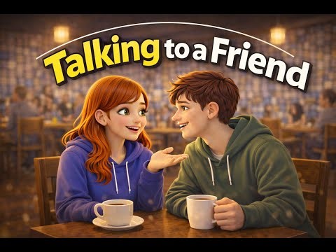 Everyday English Dialogue | Friends Talking in a Café 🍕☕ | Easy English Story