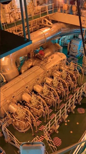 Ship Engine Room, Main Engine, ECR- Engine room Tour #sailing #ship #engine