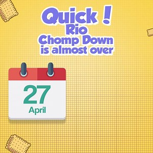 Quick! Time’s running out. Submit your entry for the RIO Chomp Down to win exciting prizes. #RIOChompDown #RIOEqualsFUN #Funkadailydose | Peek Freans Rio