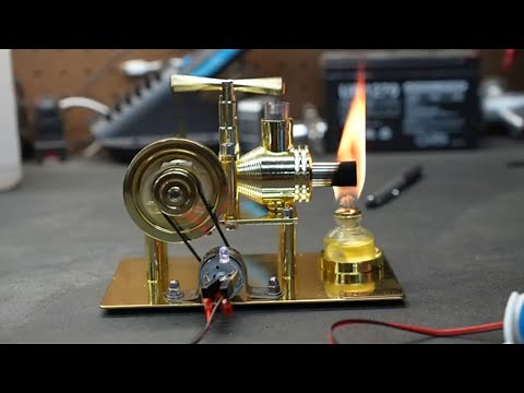 ENJOMOR DIY Hot Air Stirling Engine, a working model from StirlingKit