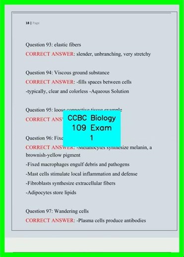 CCBC Biology 109 Exam 1 video