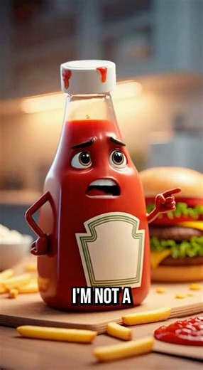 The Kitchen Is DONE With Ketchup (Pixar-Style 3D Animation) | Short #shorts #animation #shortvideo