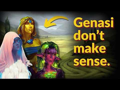 What if Genasi came from the Upper Planes of D&D Heaven?
