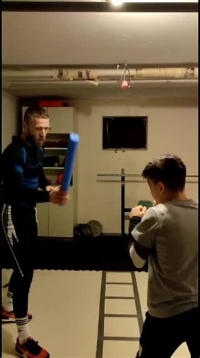Defensive Boxing Training Techniques with Foam Sticks