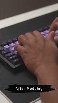 Stock vs Modded Mechanical Keyboard Sound Comparison