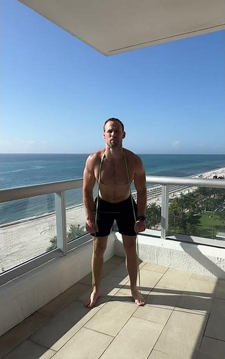 Banded Good Mornings (Resistance Band Glute and Hamstring Exercise)