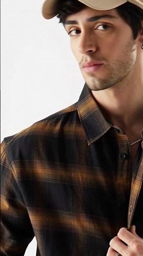 Stylish Men's Check Shirt Look | Casual & Trendy Outfit Idea 🔥 #mensfashion