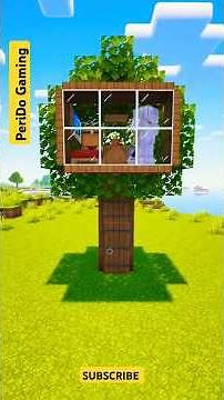 How To Building Easy Tree house In Minecraft #minecraft #minecraftbuilding #gaming #mobilegameplayer