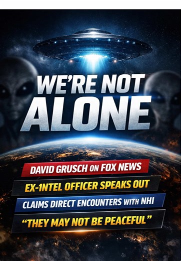 FIRST-HAND CLAIMS OF NON-HUMAN INTELLIGENCE Whistleblower says the truth may already be known. Former intelligence official David Grusch has again stated on Fox News that his conclusions about non-human intelligence (NHI) are not based on rumors or speculation — but on what he describes as direct access to classified information and testimony from individuals with firsthand knowledge of recovery programs involving anomalous craft. If even partially accurate, this shifts the global discussion fro