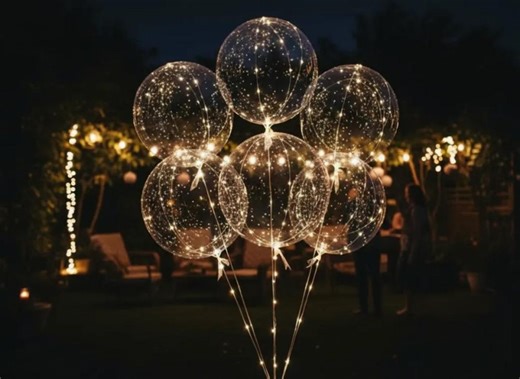 LED Bobo Balloons With Batteries Included: 24-inch Light up Party Decorations - Etsy