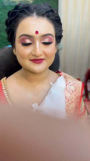 7.6K views · 130 reactions | Prettiest bride Sudeshna ✨ BOOKING OPEN - 8017996157 #bridalmakeupartist #kolkatamakeupartists #weddinginspiration #bridalmakeup | Payel's Makeup studio An ISO 9001:2015 certified academy | Facebook