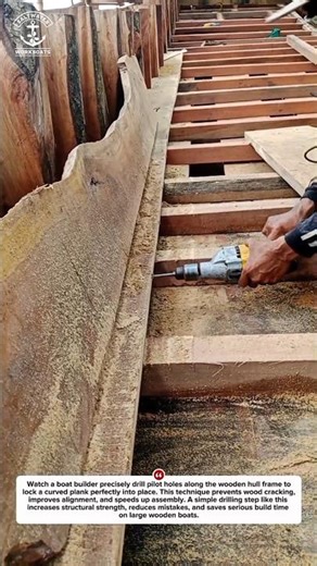 Insane Boat Builder Drill Trick! Perfect Hull Fit in Seconds (Satisfying Woodworking)