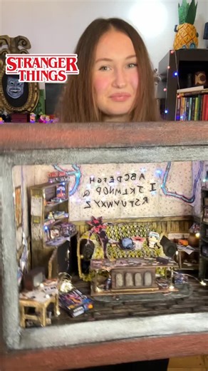 9K views · 4 comments | HOW TO MAKE Stranger Things — Will Byers’ living room DIY cardboard miniature for Kinder Joy and Funko Pop toys. PART 11 - painting bookcase furniture #miniature #diy #strangerthings #howtomake #diorama | Vlada Rybak | Facebook
