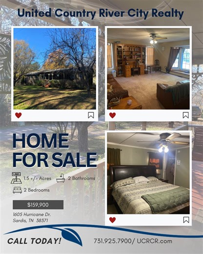 Take a look!🚨If you are looking for a Country Home on small acreage in TN that is in Great Condition, then give us a call today to set up your private viewing. This Home has many features including a Large Living Room with a Walk-In Closet, Nice Bonus Room/Mud Room, Master Suite with Full Bath, Guest Bedroom with easy access to the Guest Bath, Sizable Kitchen/Dining Room with Breakfast Bar, Walk-In Pantry, Central Heating & Air, Front Porch, Screened in Patio Room on the Back of the Home, Patio