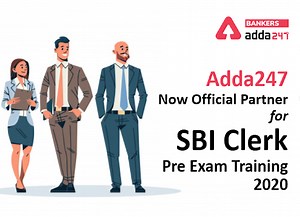 Adda247 Now Official Partner for SBI Clerk Pre Exam Training 2020