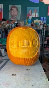 Carving a Blob Pumpkin with Stop Motion Animation #stopmotion #process #sculpture #art #artist #pumpkin #halloween #spookyseason | Nick Douillard