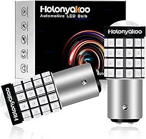 1157 LED Bulb Red Tail Brake Light,1157na 2057 2357a BAY15D P21/5W LED Bulb for Brake,Tail,Parking,Turn Signal,Blinker Light,300% Brighter 1157 P21/5W Bulb,DC10-30V,2-Pack