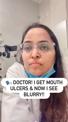Dr. Megha Karnawat (Agarwal) | A 28-year-old walked in with “simple red eyes”… But he also mentioned he gets mouth ulcers almost every month. Red flag. 🚩 Add to that: •... | Instagram