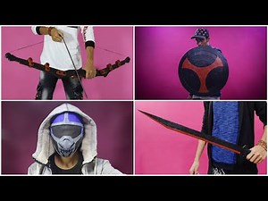 4 Taskmaster Weapons From Black Widow | Cardboard DIY