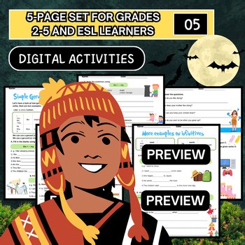 best Worksheets – 5-Page Set for Grades 2-5 and ESL Learners back to school