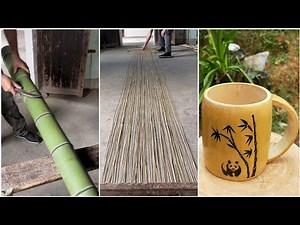 Bamboo Crafts - Awesome bamboo craft making - How to make wonderful crafts from bamboo Part 165