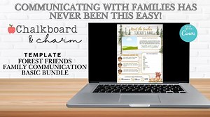 Modèles de communication familiale Forest Friends Basic Bundle - Etsy France