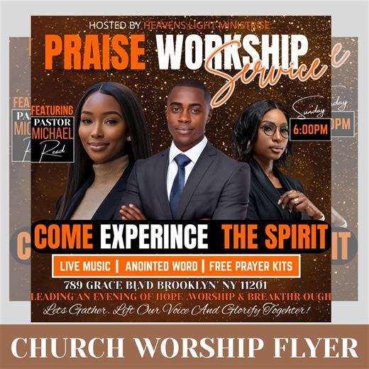 Editable Church Worship Flyer Canva Template, Sunday Worship Service, Gospel Event Canva Post, Sunday Service Flyer, Church Canva Template - Etsy