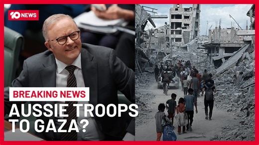 In developing news tonight, it has been revealed Australian military chiefs are making contingency plans, if our troops are called up to help as part of an international stablisation force in Gaza. Carrie Greenbank joins Ursula from Israel with the latest. | 10 News