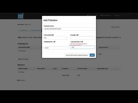 How To Register Your Songs Online at BMI.com