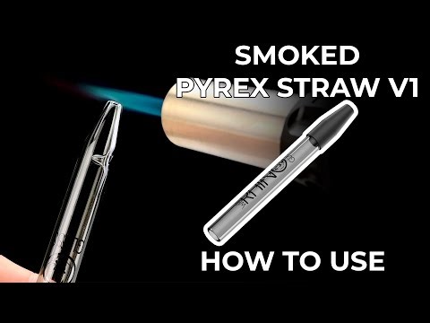 Smoked Pyrex V1 Glass Straw by White Rhino | Best Dab Straw Under $10?