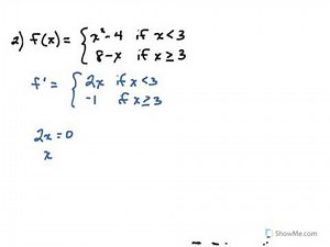 Using the First Derivative, Example 2