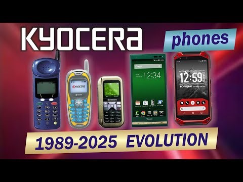 Kyocera phones evolution 1989-2025 | 355 models | 41 commercials