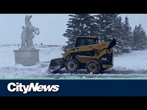 Winter snow storm hits Calgary