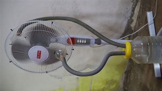 Amazing idea! Easy way to convert a fan into an air cooler! Air conditioner